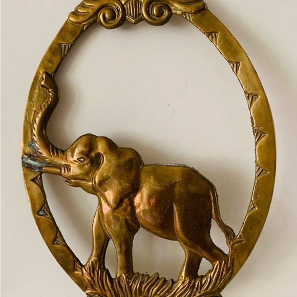 Art | Mid Century Metal Elephant Wall Mirror Frame | Poshmark